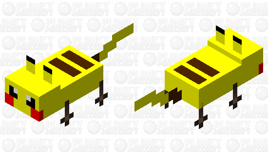 pikachu Minecraft Mob Skin