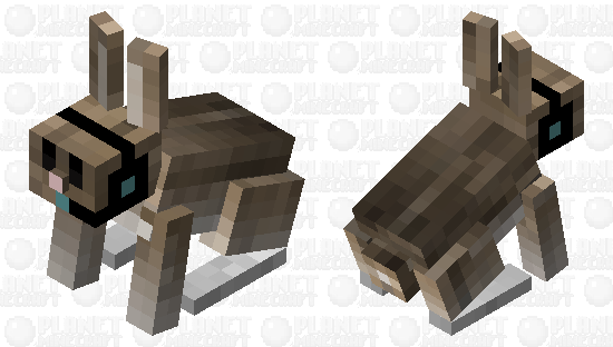 gamer rabbit Minecraft Mob Skin
