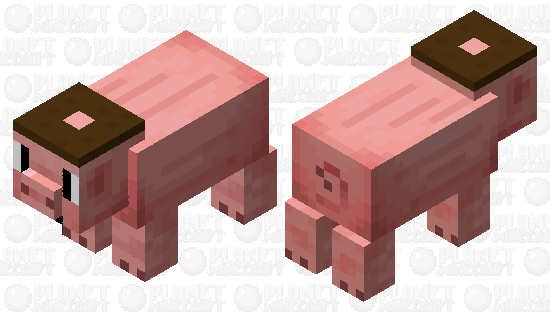 Cursed Pig Minecraft Mob Skin