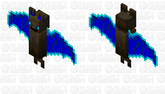 The blue winged bat Minecraft Mob Skin