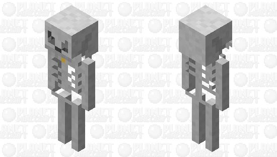 Skeleton Retextured Minecraft Mob Skin