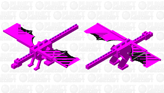 Pink dragon Minecraft Mob Skin
