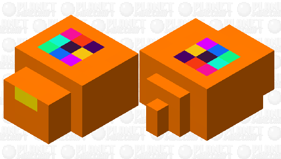 pumpkin ender mite with candy Minecraft Mob Skin