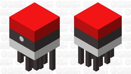 Poke Ball Ghast HD Minecraft Mob Skin