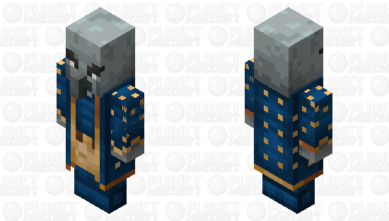 Midnight Illager(Re Textured)(Credits by zozozrob) Minecraft Mob Skin