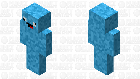 Piglin As Blue Derpy Noob Minecraft Mob Skin