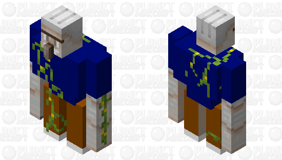 Iron Golem with a smile and clothes Minecraft Mob Skin