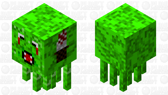 lime imposter ghast cry blood scary cool NEW Minecraft Mob Skin