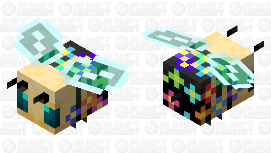 Floral Bee Minecraft Mob Skin
