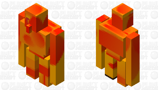 bloody Pumpkin Golem Minecraft Mob Skin