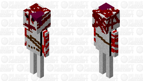 Bloody Skeleton Minecraft Mob Skin