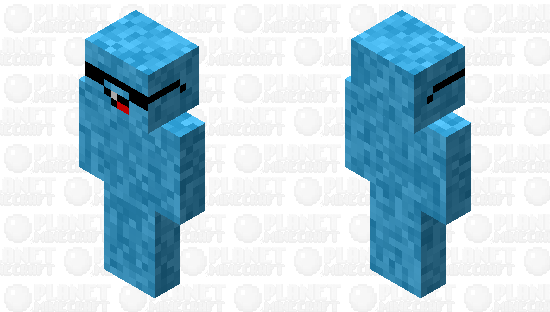 Piglin Brute As Blue Derpy Noob Minecraft Mob Skin