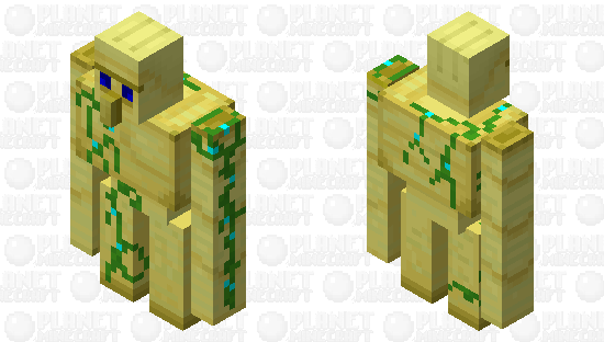 Gold Golem Minecraft Mob Skin