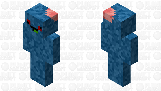 Zombified Piglin As Blue Derpy Noob Minecraft Mob Skin