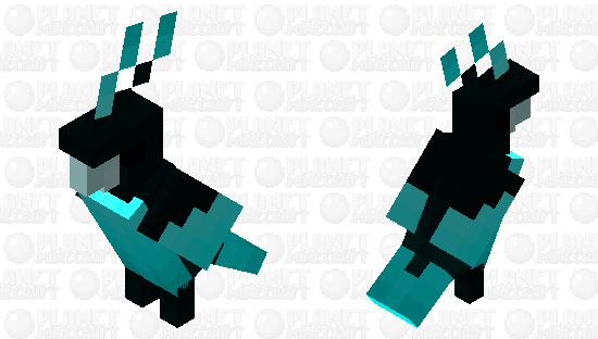 Cute Dark Parrot Minecraft Mob Skin