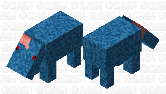 Zoglin As Blue Derpy Noob Minecraft Mob Skin