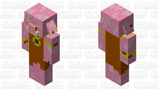 Gold and netherite piglin Minecraft Mob Skin