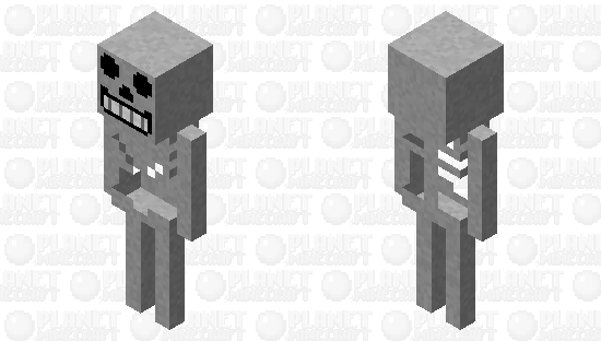 Realistic Skeleton Minecraft Mob Skin