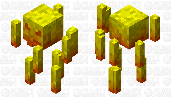Re-textured blaze Minecraft Mob Skin