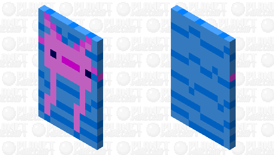 Cursed Axolotl Cape Minecraft Mob Skin