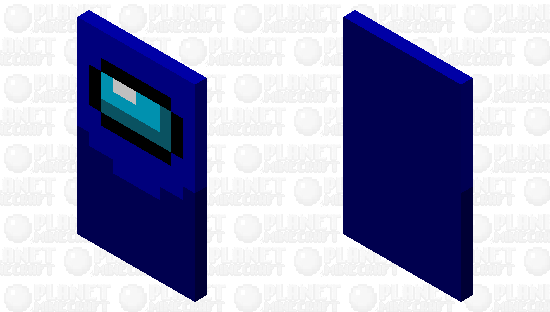 Capa Amogus Azul Minecraft Mob Skin