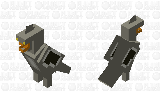 Shoebill Stork Minecraft Mob Skin