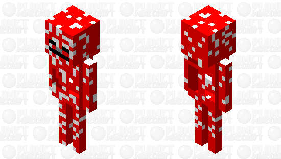 Mushroom Skelton Minecraft Mob Skin