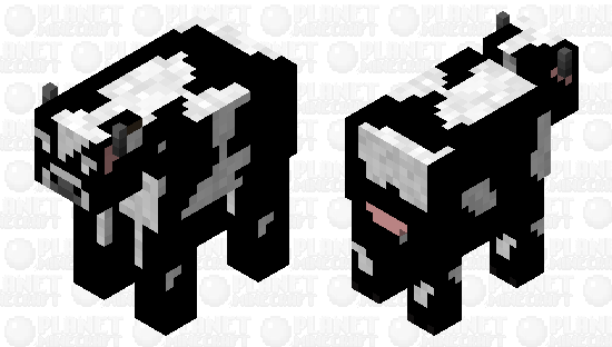 Realistic Cow Minecraft Mob Skin