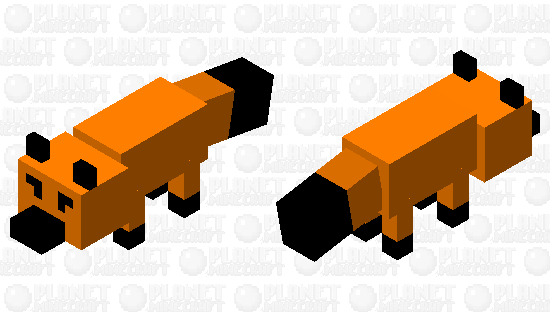 Cartoon Fox Minecraft Mob Skin