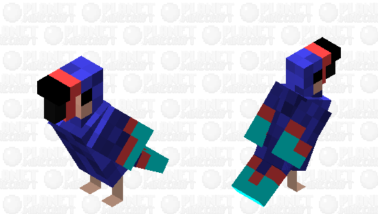 blue parrot Minecraft Mob Skin