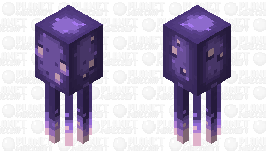 Amethyst glow squid, idea by PinkuRinku Minecraft Mob Skin