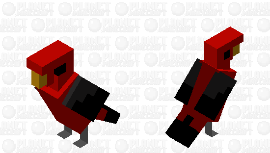 Scarlet Tanager Bird Skin Minecraft Mob Skin
