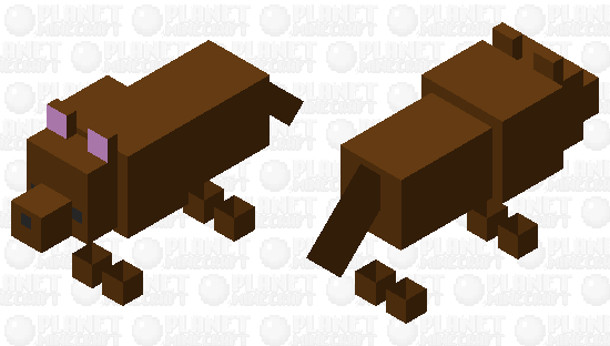 Adopt Me! Kawaii Chocolate Labrador Minecraft Mob Skin