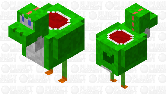 Yoshi (Mario) Minecraft Mob Skin