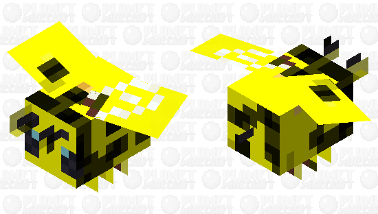 Bright bee Minecraft Mob Skin