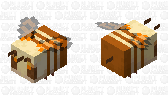 Fire bee Minecraft Mob Skin
