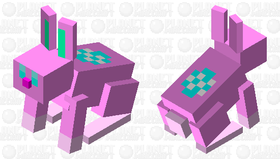 Candy Bunny Minecraft Mob Skin