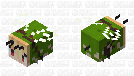 Tubbo Angry Nectar Bee Mob Skin Minecraft Mob Skin