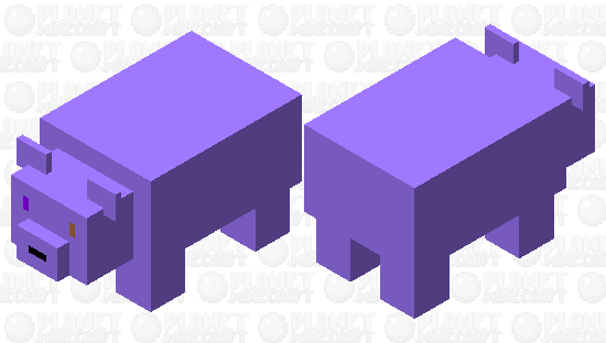 Purple bear Minecraft Mob Skin