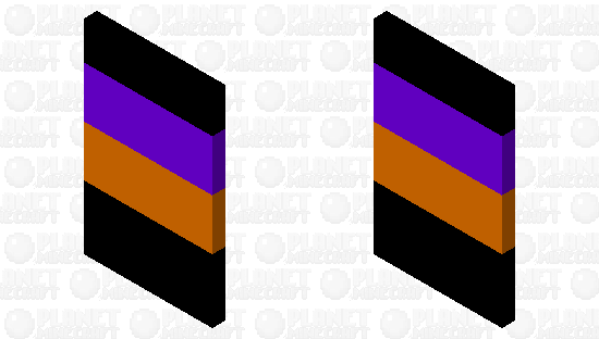 Orange black and purple cape Minecraft Mob Skin