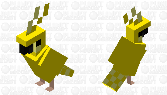 yellow parrot Minecraft Mob Skin