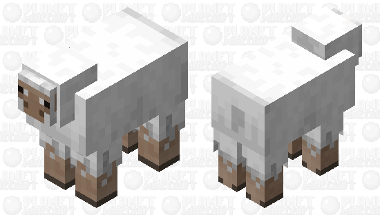 Improved Sheep Model Minecraft Mob Skin
