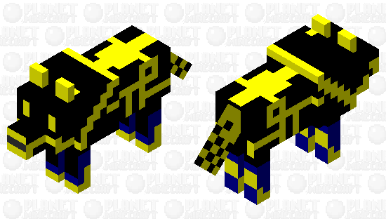 The Jungle wolf of the sun Minecraft Mob Skin