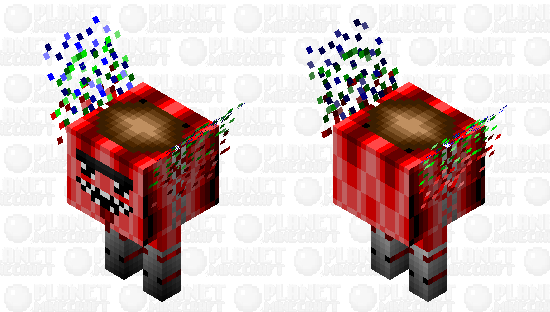 Strider Mounted Minecraft Mob Skin