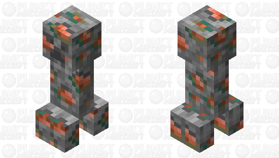 Copper ore creeper Minecraft Mob Skin