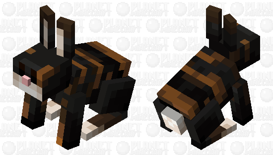 bold striped rabbit (minecraft earth) Minecraft Mob Skin