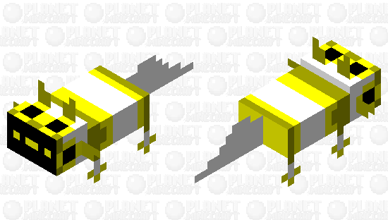 yellow axolotl proto Minecraft Mob Skin