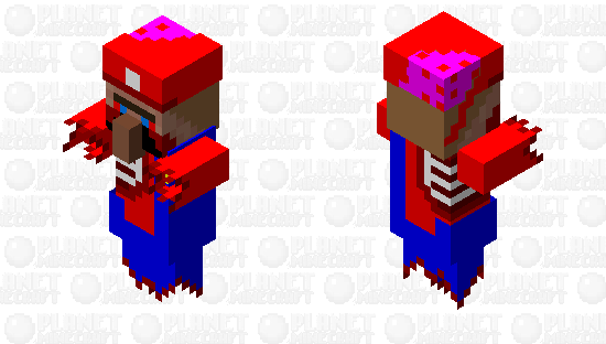 Zombie Mario Villager Minecraft Mob Skin