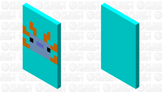 Blue axo Minecraft Mob Skin