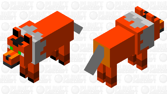 lycanroc wolf skin [dusk form] Minecraft Mob Skin